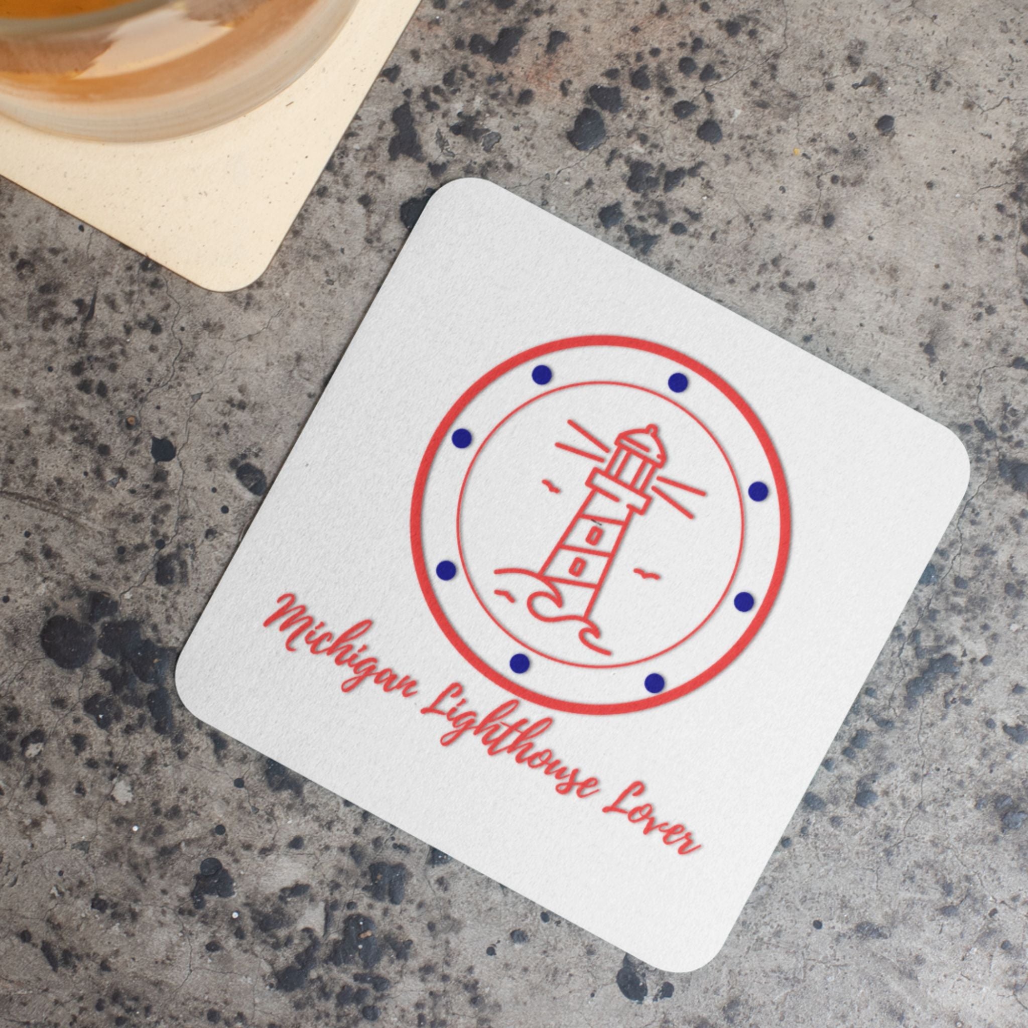 Michigan Coasters | Great Lakes Cork Coasters | Little Michigan Store ...